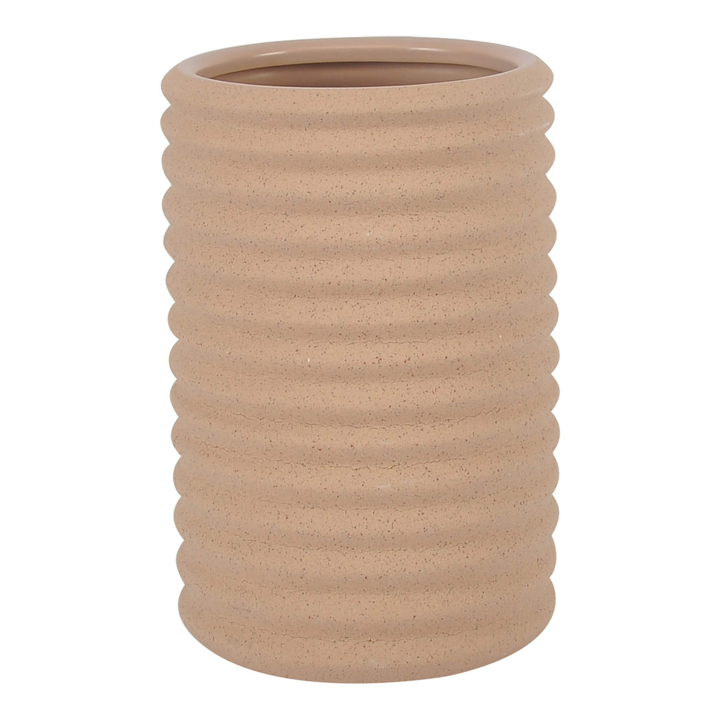 Teku Stoneware Vase, Speckled Sand by MOE'S